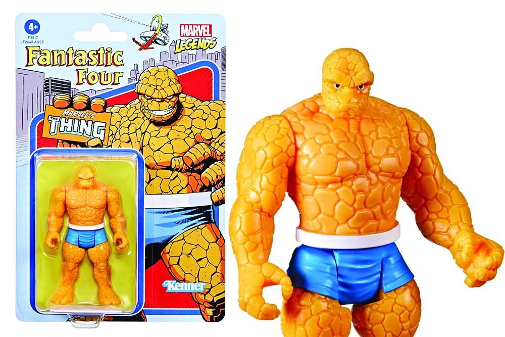 BUY MARVEL LEGENDS RETRO COLLECTION FANTASTIC FOUR THE THING ACTION...