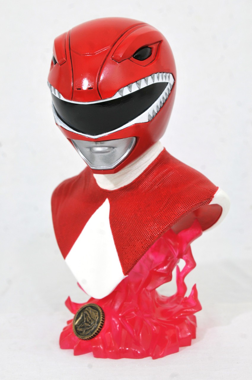 DIAMOND SELECT POWER RANGERS LEGENDS 3D RED RANGER 1/2 25CM RESINA ...