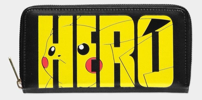 DIFUZED POKEMON PIKACHU HERO GIRL ZIP WALLET PORTAFOGLIO