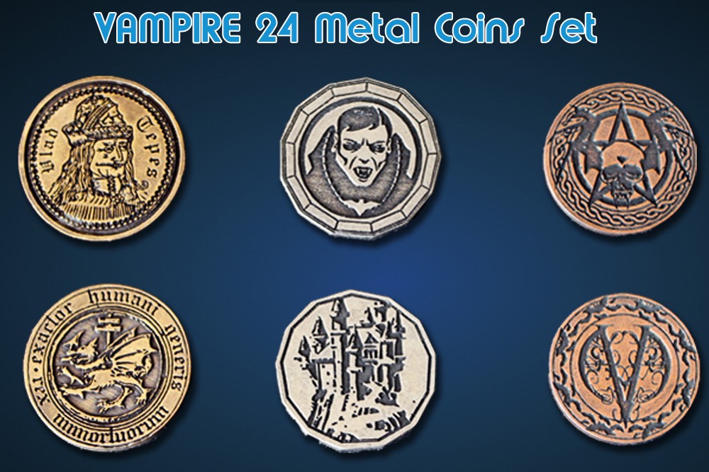 BUY VAMPIRE 24 METAL COINS SET DRAWLAB ENTERTAINMENT