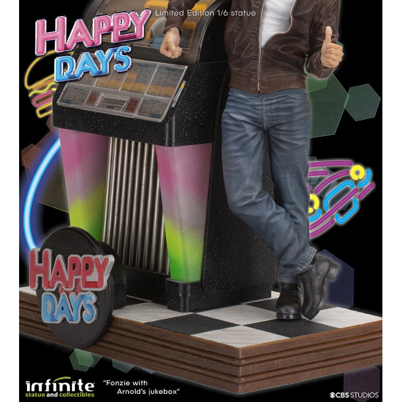 Buy Happy Days Fonzie With Jukebox Statue 30 Cm 16 Old And Rare Re