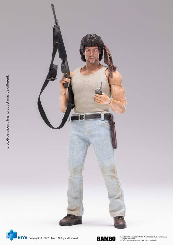 HIYA TOYS FIRST BLOOD SUPER EXQUISITE JOHN RAMBO ACTION FIGURE
