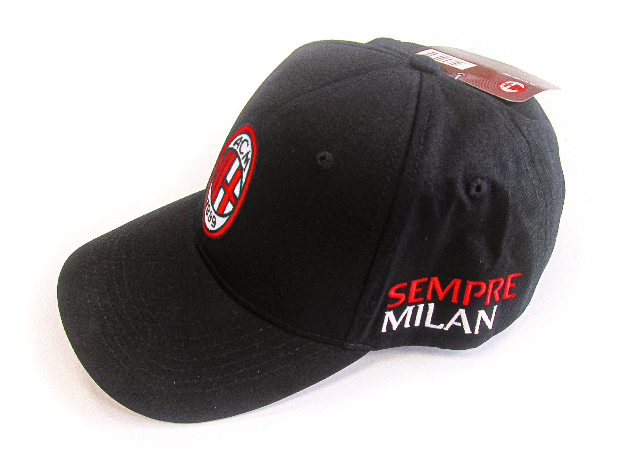 BUY BASEBALL CAP AC MILAN SEMPRE MILAN UFFICIALE NERO