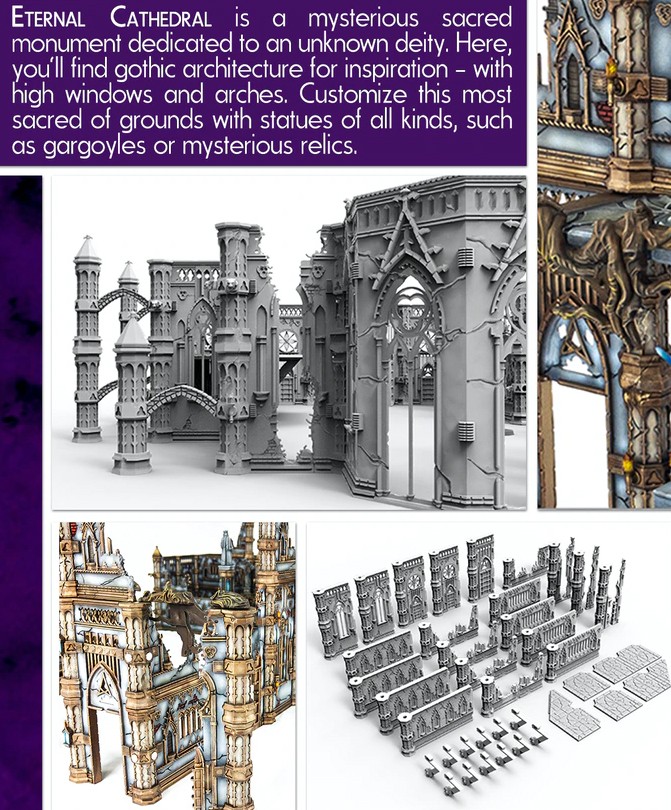 ARCHON STUDIO RAMPART SCENARIES ETERNAL CATHEDRAL CORE SET AMBIENTA...