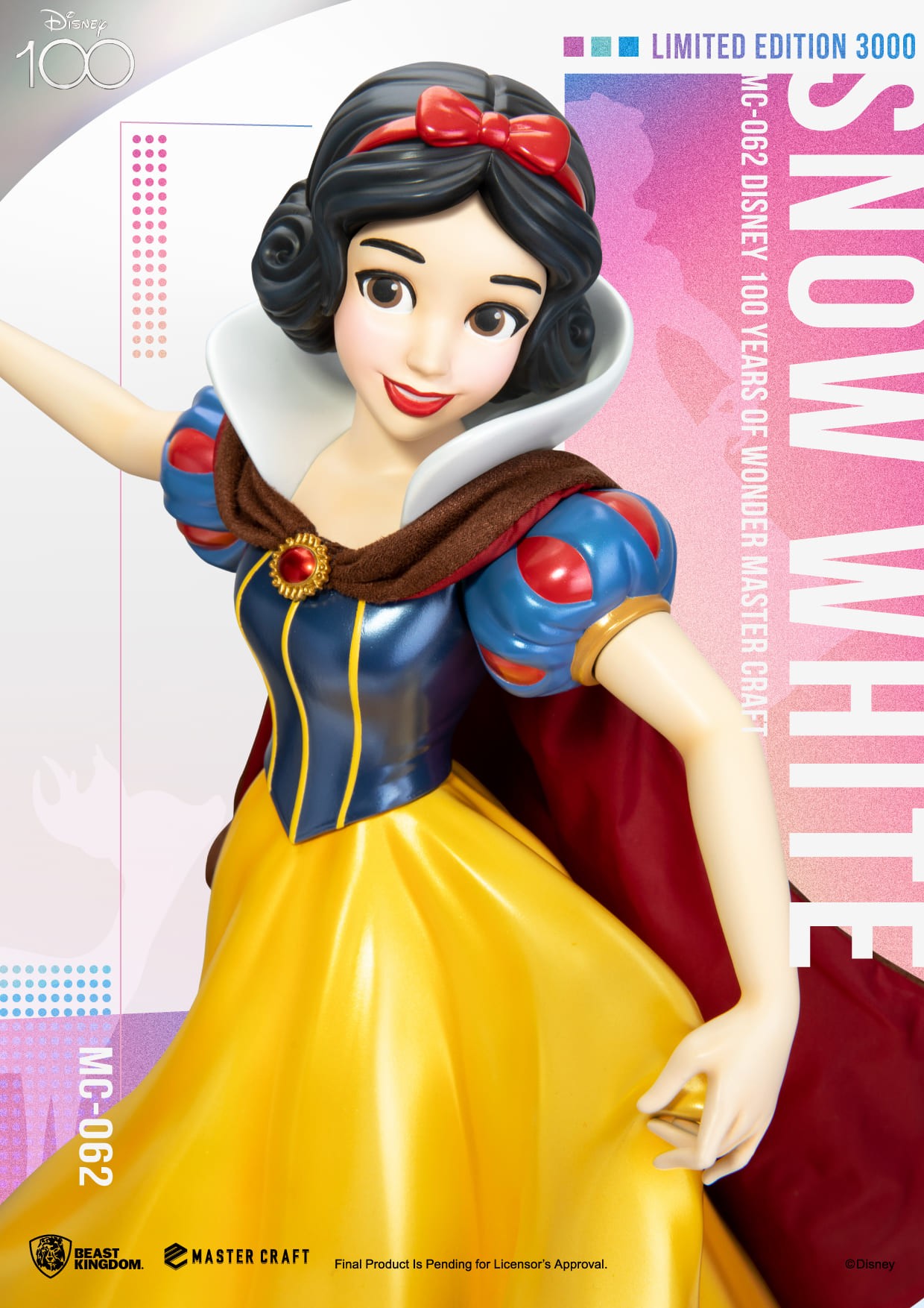 BEAST KINGDOM DISNEY 100 YEARS SNOW WHITE BIANCANEVE MASTER CRAFT S...