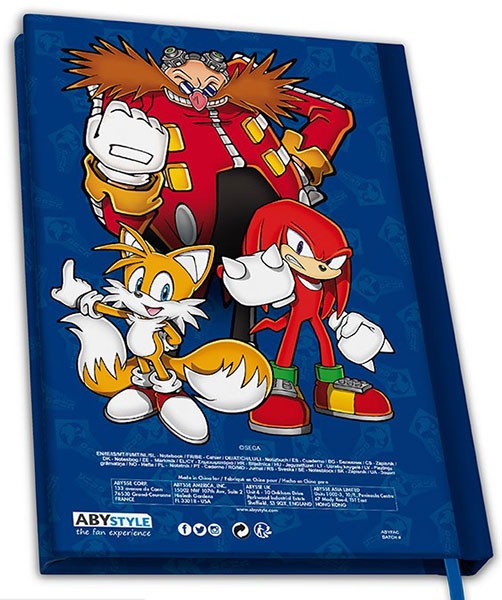BUY SONIC THE HEDGEHOG A5 NOTEBOOK ABYSTYLE