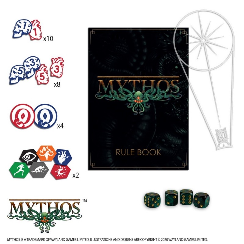 WARCRADLE STUDIOS MYTHOS RULES AND GUBBINS BOX SET
