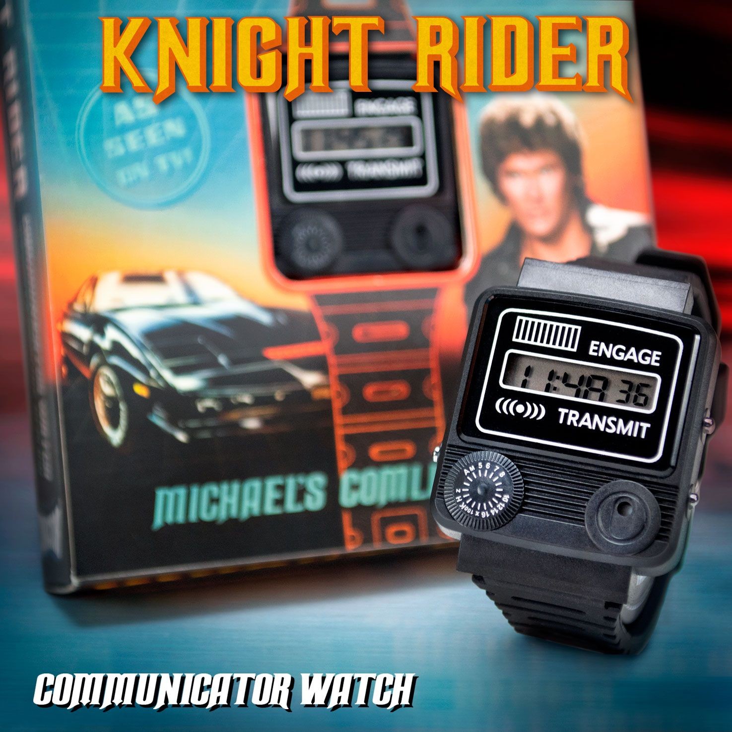DOCTOR COLLECTOR KNIGHT RIDER MICHAEL KNIGHT COMMUNICATOR WATCH COM...