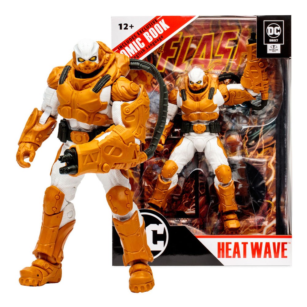 MC FARLANE DC DIRECT PAGE PUNCHERS THE FLASH HEAT WAVE ACTION FIGURE