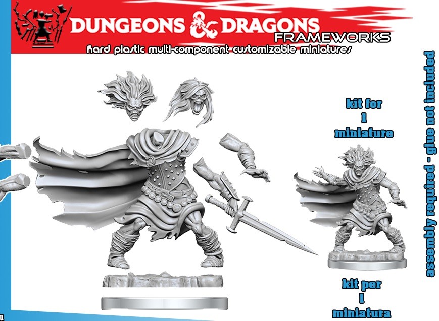 WIZKIDS DUNGEONS AND DRAGONS FRAMEWORKS WIGHT MODEL KIT MINIATURE F...