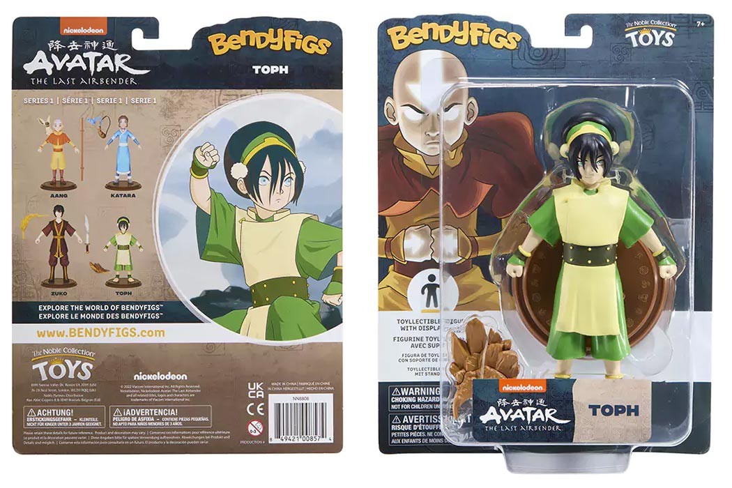 BUY AVATAR THE LAST AIRBENDER TOPH BENDYFIGS ACTION FIGURE NOBLE CO...