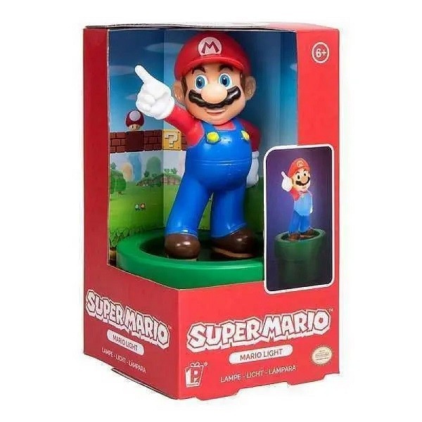PALADONE PRODUCTS SUPER MARIO BROS MARIO LIGHT LAMPADA FIGURE
