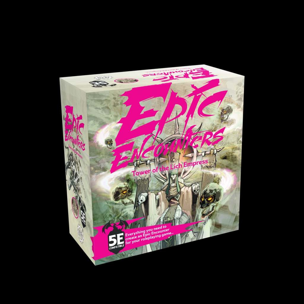 STEAMFORGED GAMES EPIC ENCOUNTERS TOWER OF LICH EMPRESS SET MINIATURE