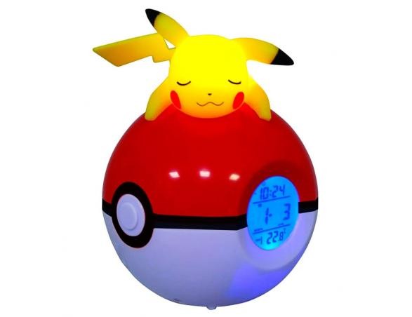 BUY POKEMON PIKACHU AND POKEBALL LIGHT UP ALARM CLOCK TEKNOFUN