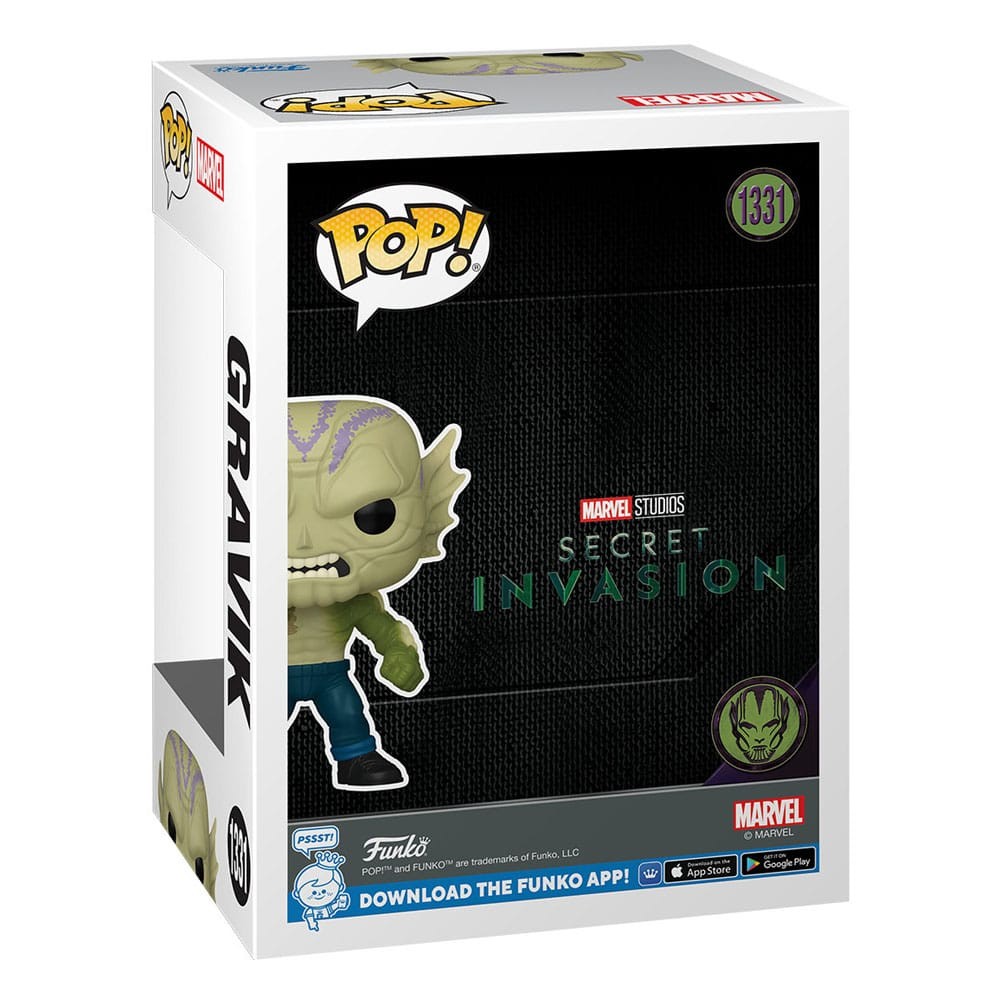 BUY FUNKO POP! MARVEL SECRET INVASION GRAVIK BOBBLE HEAD FIGURE FUNKO