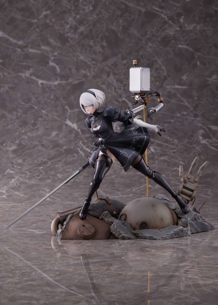 ANIPLEX NIER AUTOMATA YORHA ANDROID 2 B B2 DELUXE 1/7 STATUA FIGURE