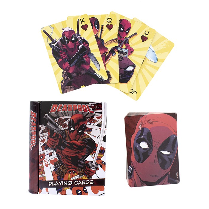 PALADONE PRODUCTS DEADPOOL POKER PLAYING CARDS MAZZO CARTE DA GIOCO