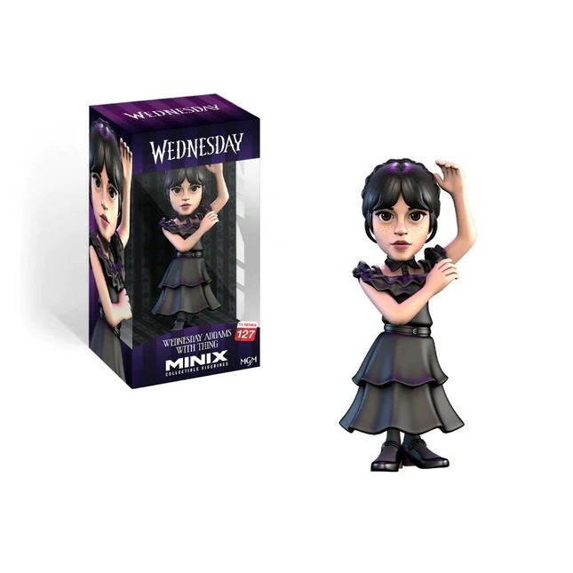 BUY WEDNESDAY ADDAMS BALL DRESS MINIX COLLECTIBLE FIGURINE FIGURE N...