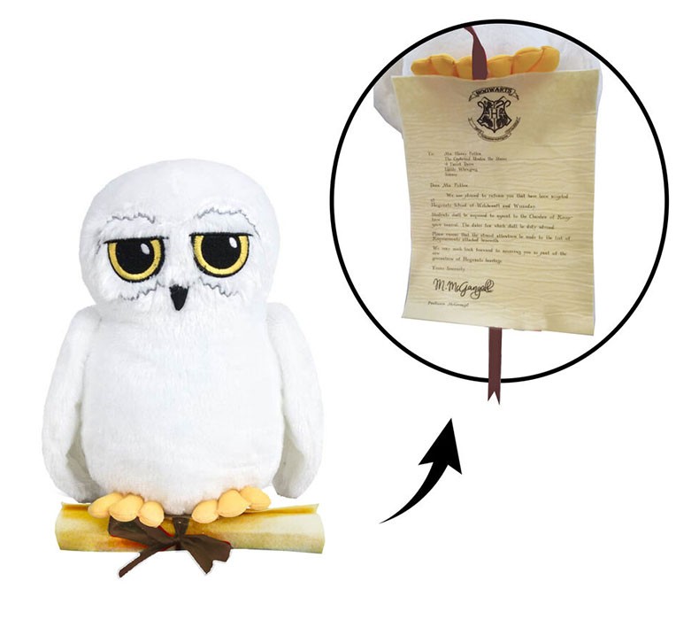 BUY HARRY POTTER - HEDWIG WITH HOGWARTS LETTER 18cm PLUSH