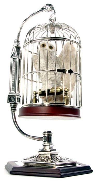 BUY HARRY POTTER HEDWIG AND CAGE FIGURE REPLICA NOBLE COLLECTIONS