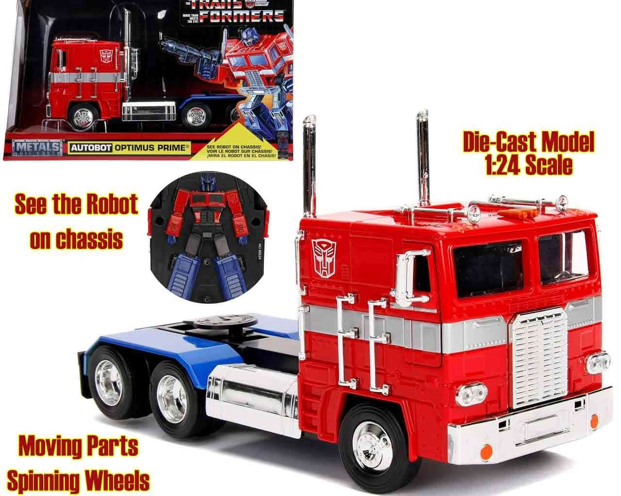JADA TOYS TRANSFORMERS OPTIMUS PRIME DIE CAST 1/24 MODEL