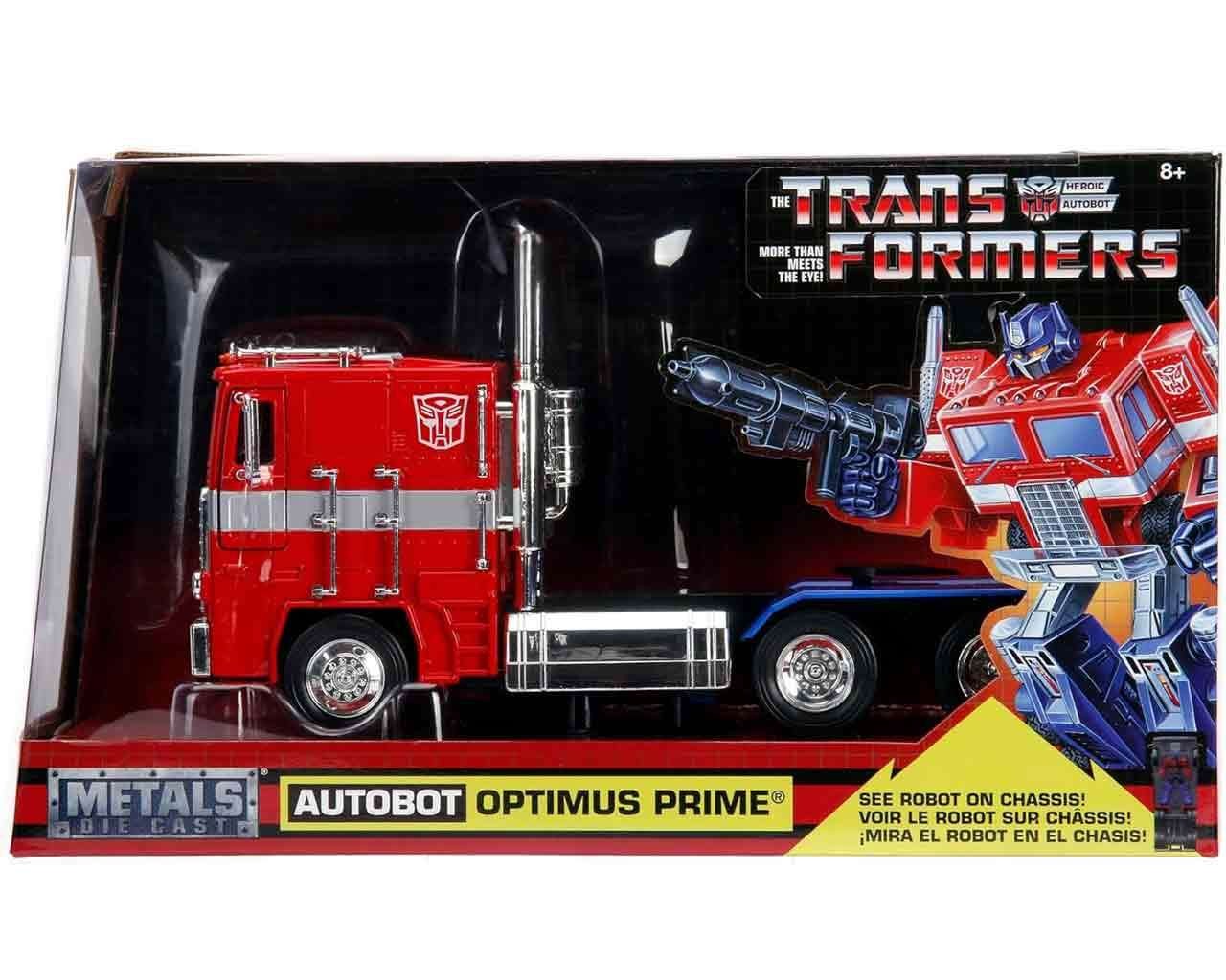 JADA TOYS TRANSFORMERS OPTIMUS PRIME DIE CAST 1/24 MODEL