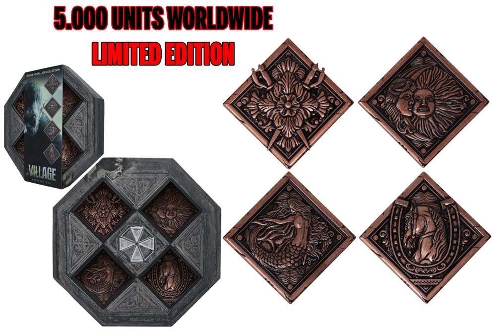 BUY RESIDENT EVIL 8 VILLAGE HOUSE CREST MEDALLION COLLECTION SET RE...