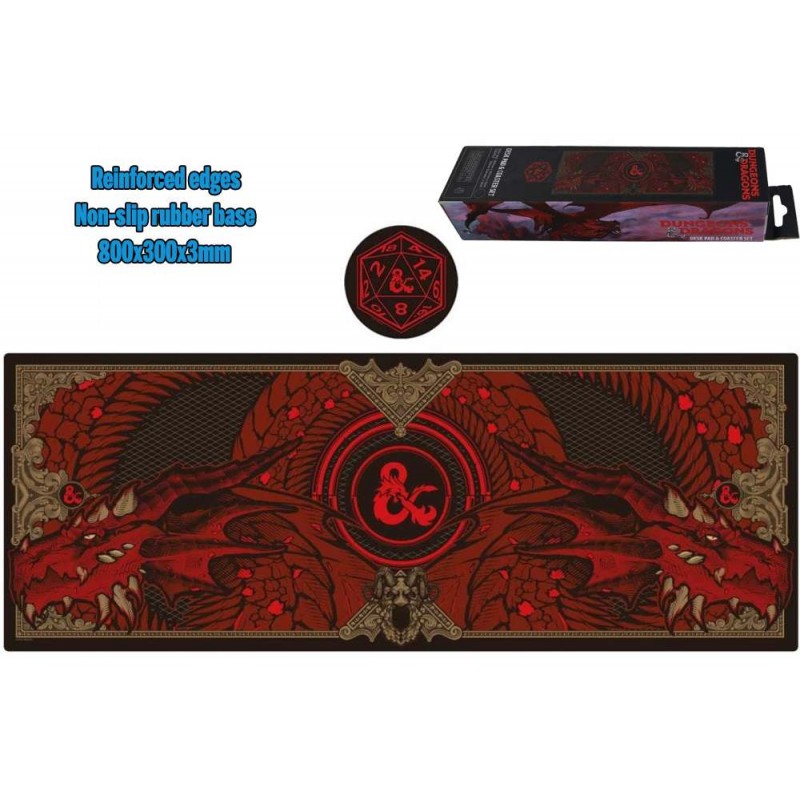 FANATTIK DUNGEONS AND DRAGONS XL DESK MAT E COASTER
