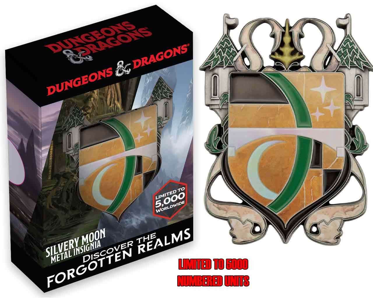 BUY DUNGEONS AND DRAGONS SILVERY MOON METAL INSIGNIA REPLICA FANATTIK