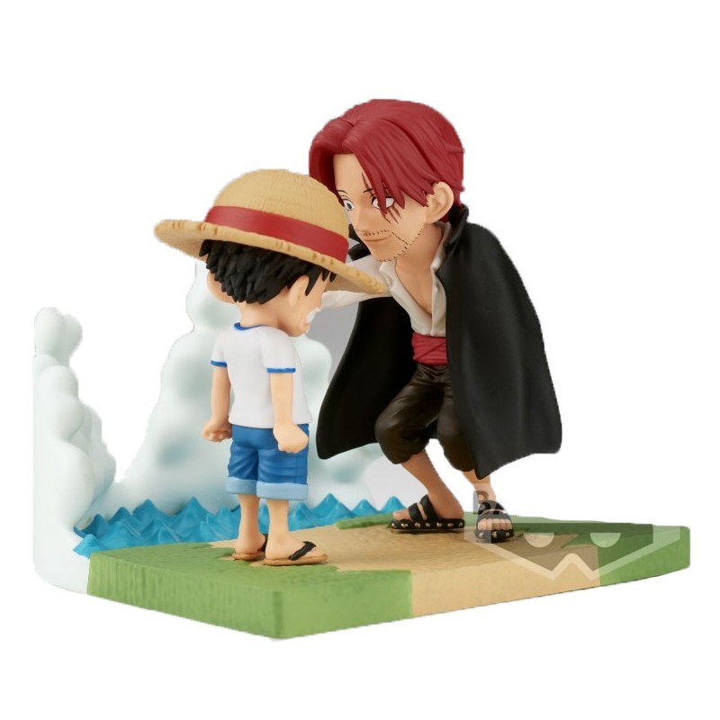 BUY ONE PIECE WCF LOG STORIES LUFFY & SHANKS STATUE FIGURE BANPRESTO