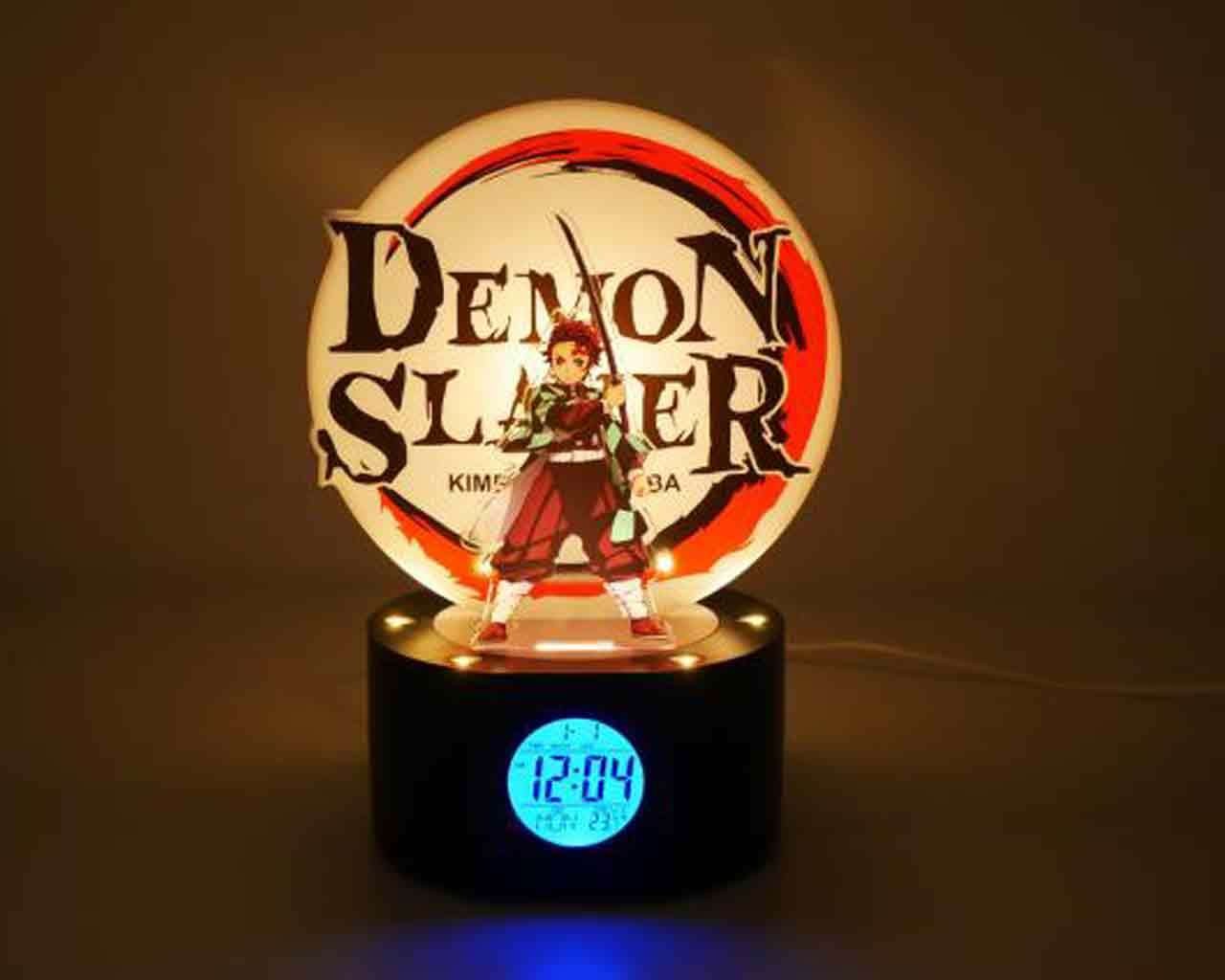 BUY DEMON SLAYER TANJIRO KAMADO LIGHT UP ALARM CLOCK TEKNOFUN