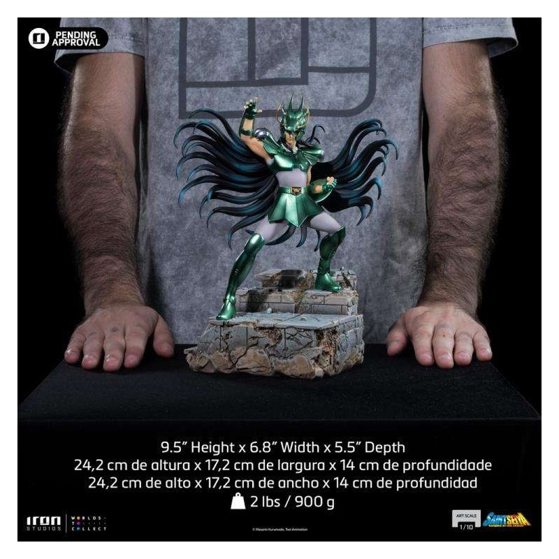 BUY SAINT SEIYA DRAGON SHIRYU ART SCALE 1/10 STATUE FIGURE IRON STU...