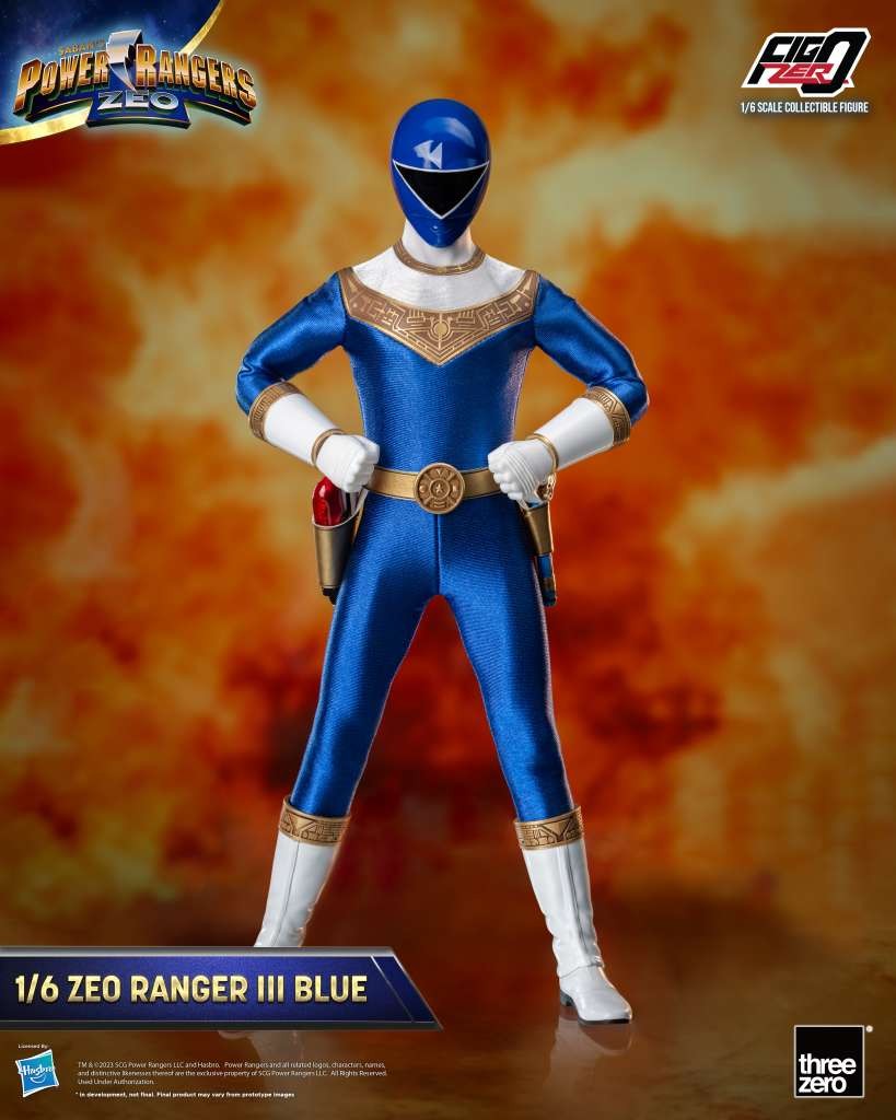 THREEZERO POWER RANGERS ZEO RANGER III BLUE 30CM ACTION FIGURE