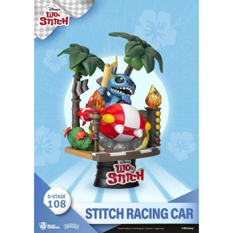 BUY D-STAGE LILO AND STITCH DS-108 STITCH RACING CAR STATUE FIGURE ...
