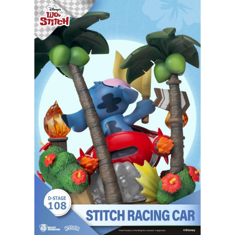 BUY D-STAGE LILO AND STITCH DS-108 STITCH RACING CAR STATUE FIGURE ...