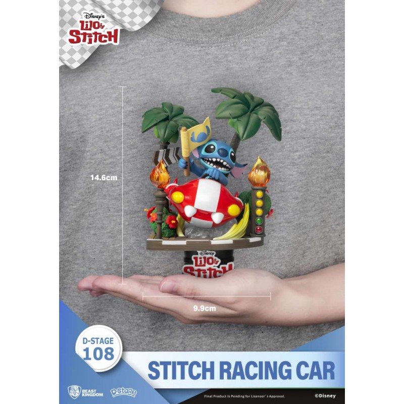 BUY D-STAGE LILO AND STITCH DS-108 STITCH RACING CAR STATUE FIGURE ...