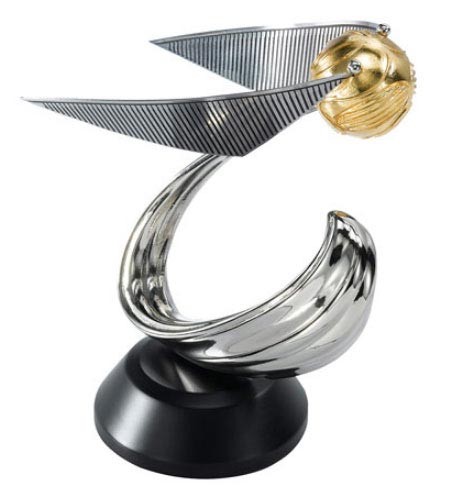 NOBLE COLLECTIONS HARRY POTTER GOLDEN SNITCH METAL REPLICA DIORAMA ...