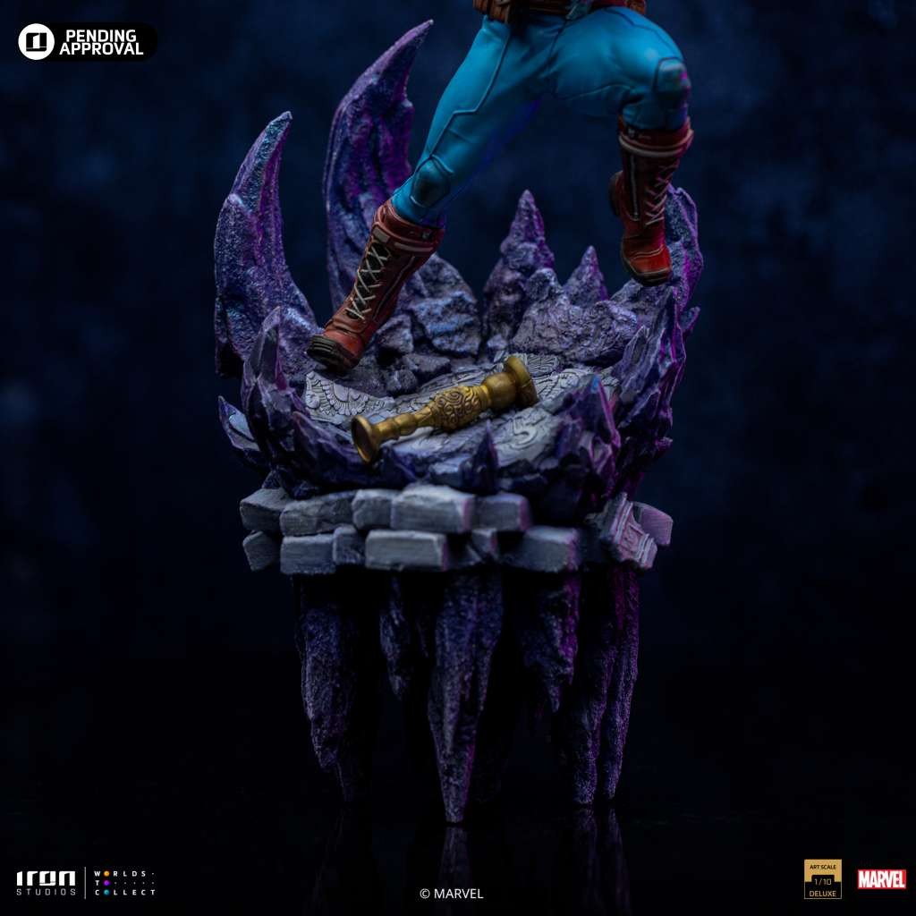 IRON STUDIOS MARVEL COMICS INFINITY GAUNTLET CAPTAIN AMERICA ART SC...