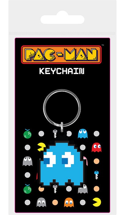 BUY PAC-MAN BLUE RUBBER KEYCHAIN PYRAMID INTERNATIONAL