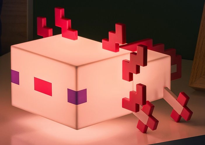 PALADONE PRODUCTS MINECRAFT 3D LAMP AXOLOTL LIGHT LAMPADA FIGURE