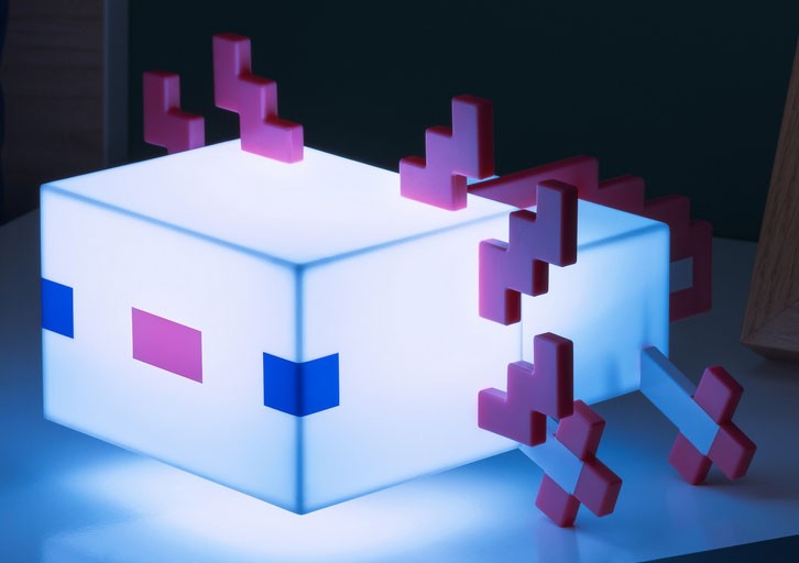 PALADONE PRODUCTS MINECRAFT 3D LAMP AXOLOTL LIGHT LAMPADA FIGURE