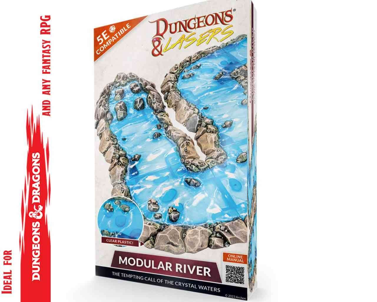 BUY DUNGEONS AND LASERS MODULAR RIVER SCENARY SET ARCHON STUDIO