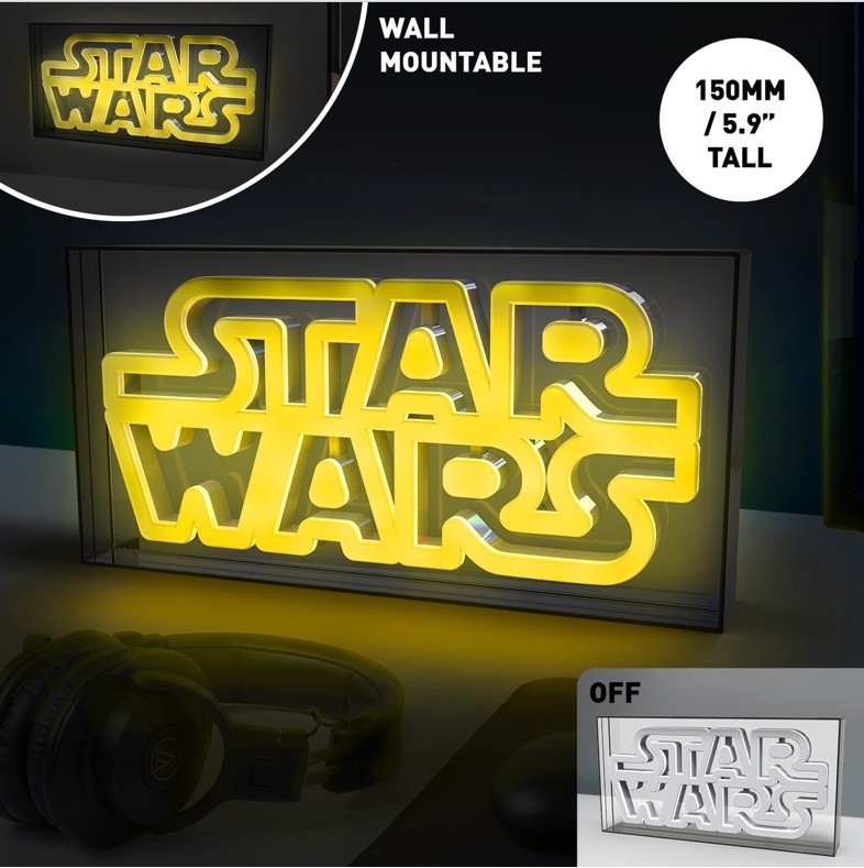 PALADONE PRODUCTS STAR WARS LOGO NEON LIGHT LAMPADA