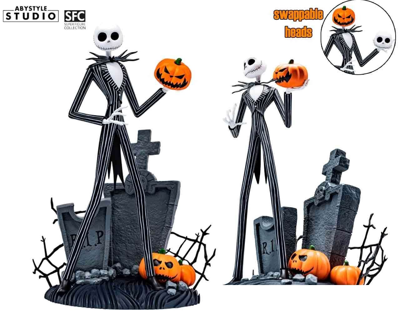 ABYSTYLE NIGHTMARE BEFORE CHRISTMAST JACK SKELLINGTON SUPER FIGURE ...