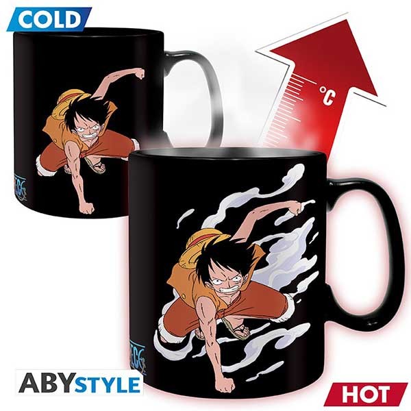 BUY ONE PIECE LUFFY AND ACE HEAT CHANGE MUG ABYSTYLE