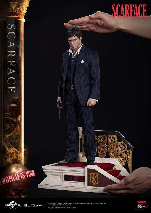 BUY SCARFACE TONY MONTANA SUPERB SCALE 1/4 STATUE FIGURE BLITZWAY