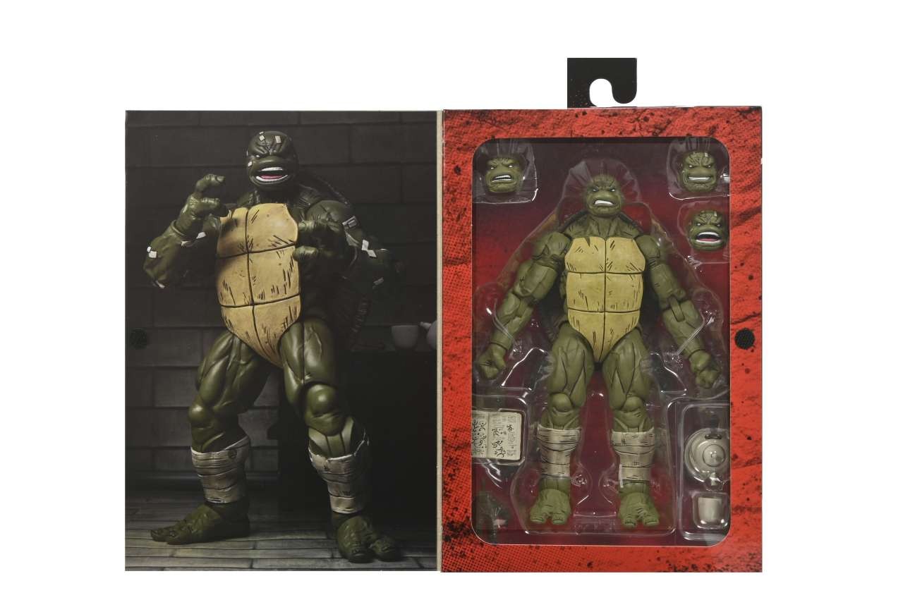 NECA TEENAGE MUTANT NINJA TURTLES THE LAST RONIN BATTLE DAMAGED RON...