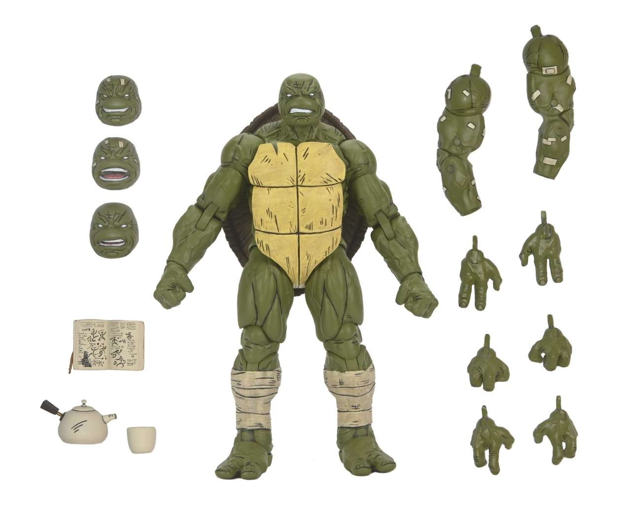 NECA TEENAGE MUTANT NINJA TURTLES THE LAST RONIN BATTLE DAMAGED RON...