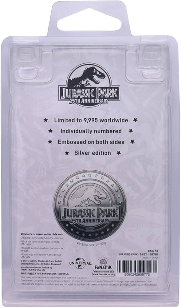 BUY JURASSIC PARK T-REX SILVER EDITION 25TH ANNIVERSARY LIMITED EDI...