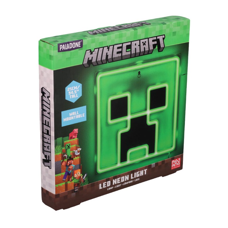 BUY MINECRAFT CREEPER LED NEON LIGHT PALADONE PRODUCTS